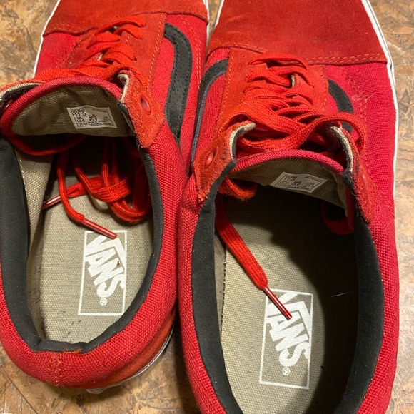 Vans | Shoes | Red Old School Vans | Poshmark